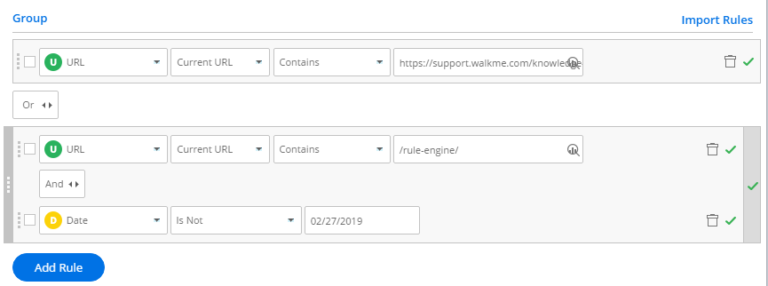 Rule Engine - WalkMe Support