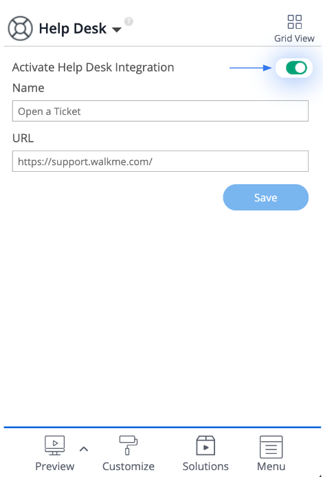 Help Desk Integration - WalkMe Support