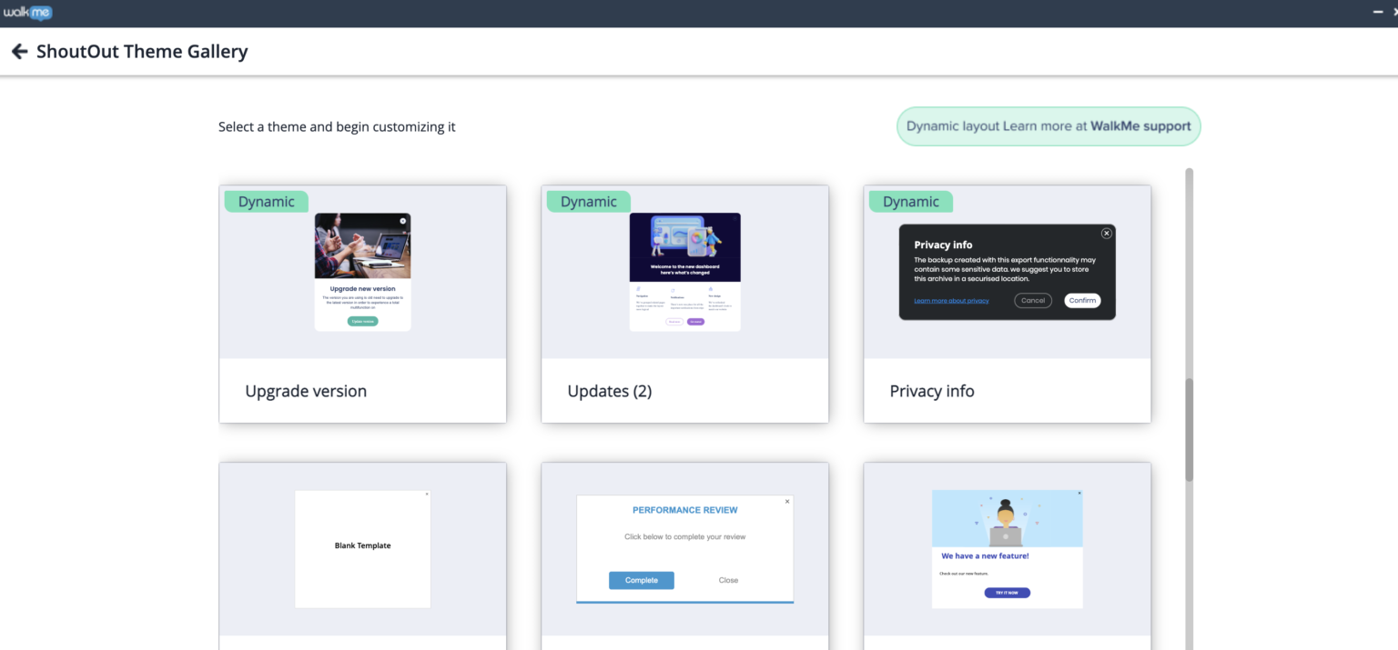 ShoutOuts: Getting Started Guide - WalkMe Help Center