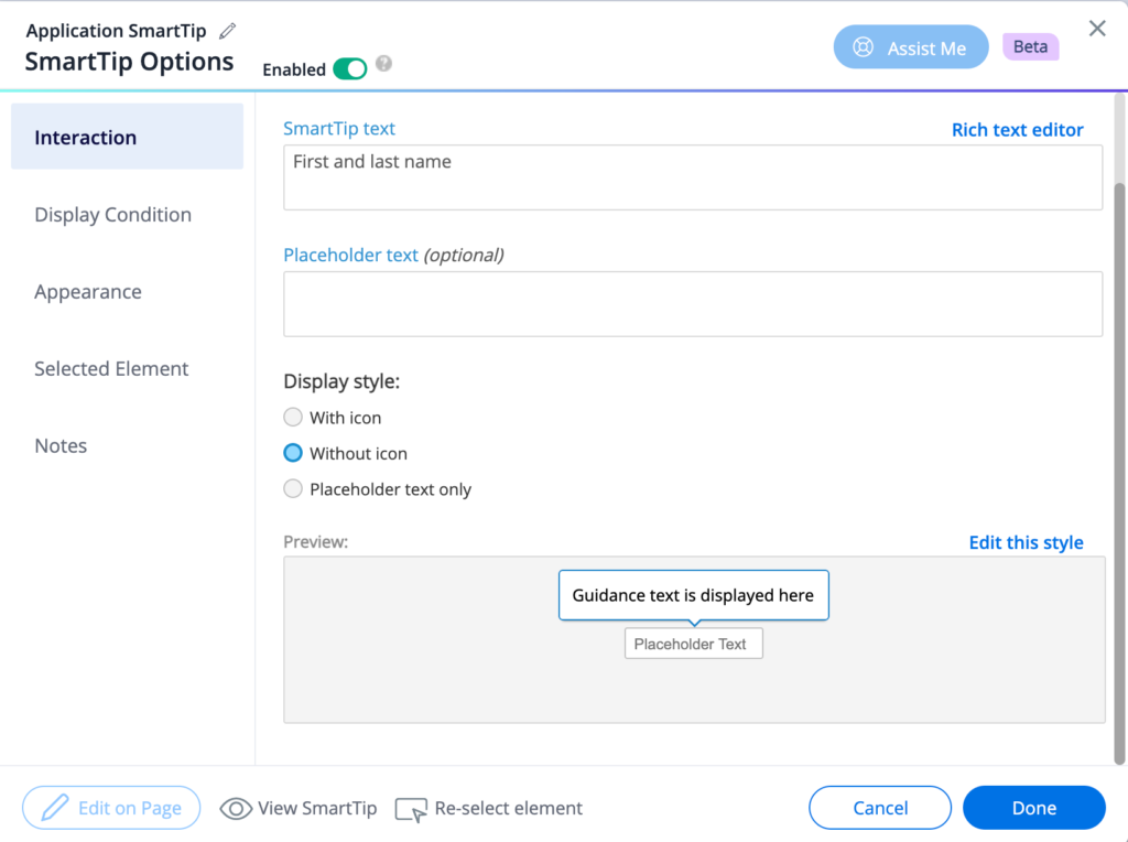 SmartTips - WalkMe Help Center