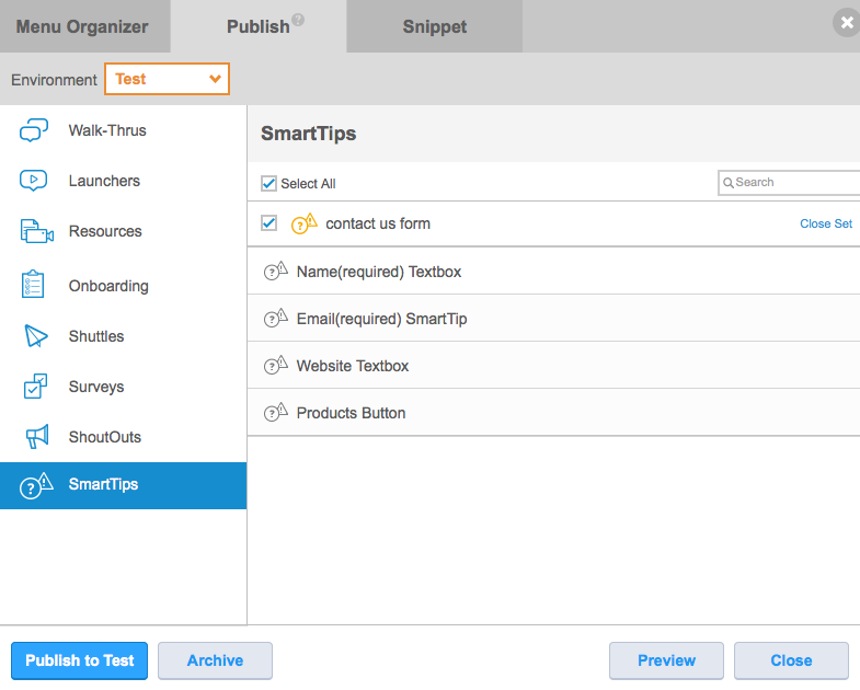SmartTips – WalkMe Support