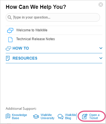 Help Desk Integration - WalkMe Support