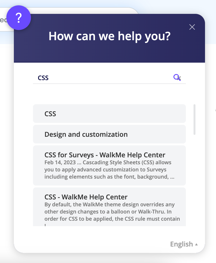 Search Provider Integration - WalkMe Help Center