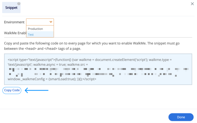 Deploy WalkMe Using a JavaScript Snippet - WalkMe Help Center