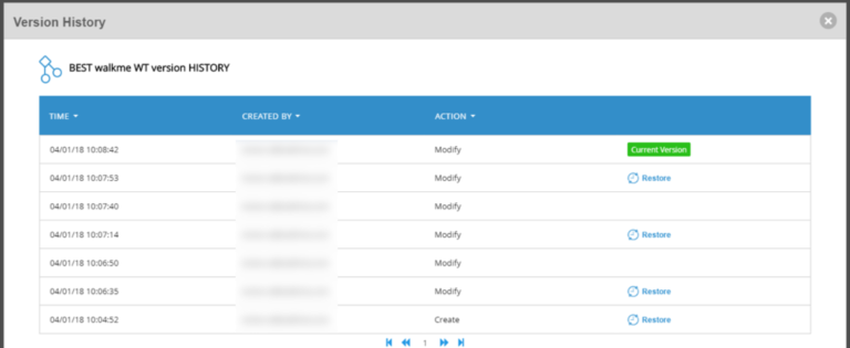 Version History WalkMe Help Center