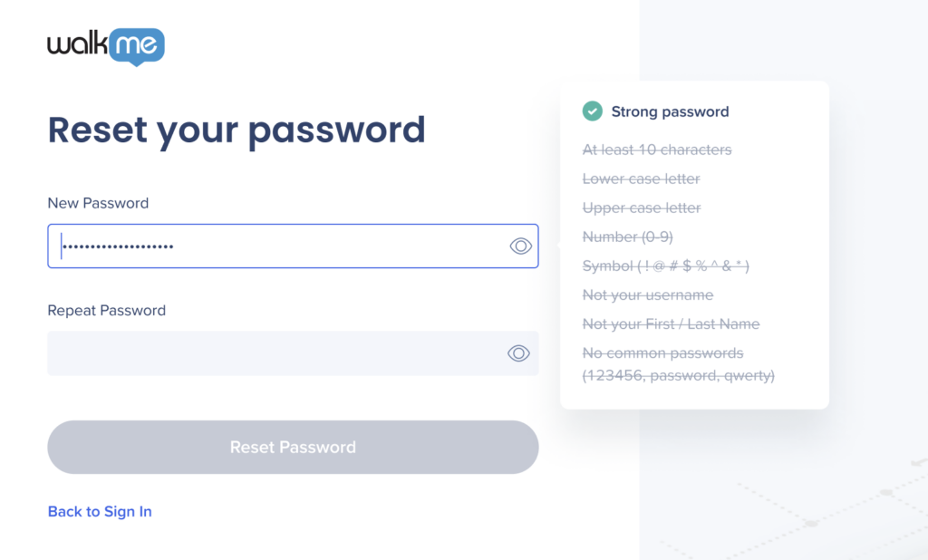 How To Reset Your WalkMe Password - WalkMe Help Center