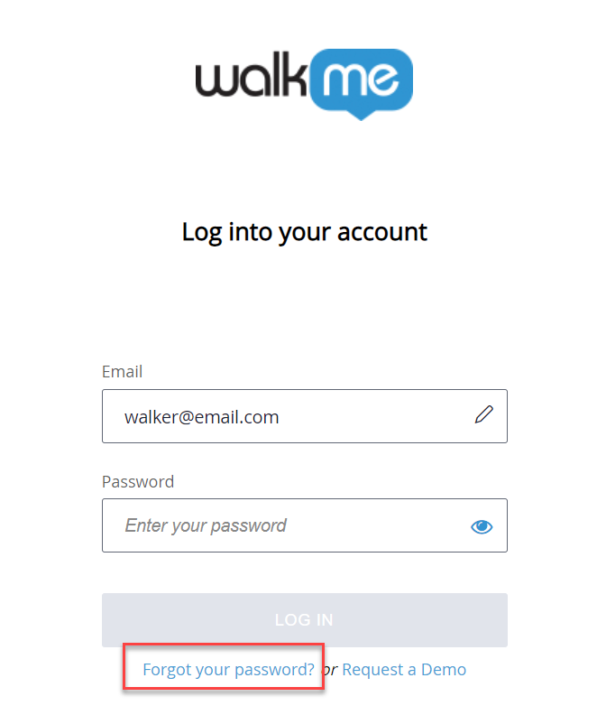 How To Reset Your WalkMe Password - WalkMe Support