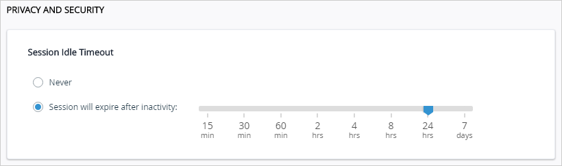 Session Idle Timeout - WalkMe Support