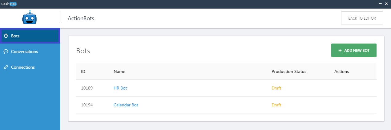 How To Build an ActionBot - WalkMe Support