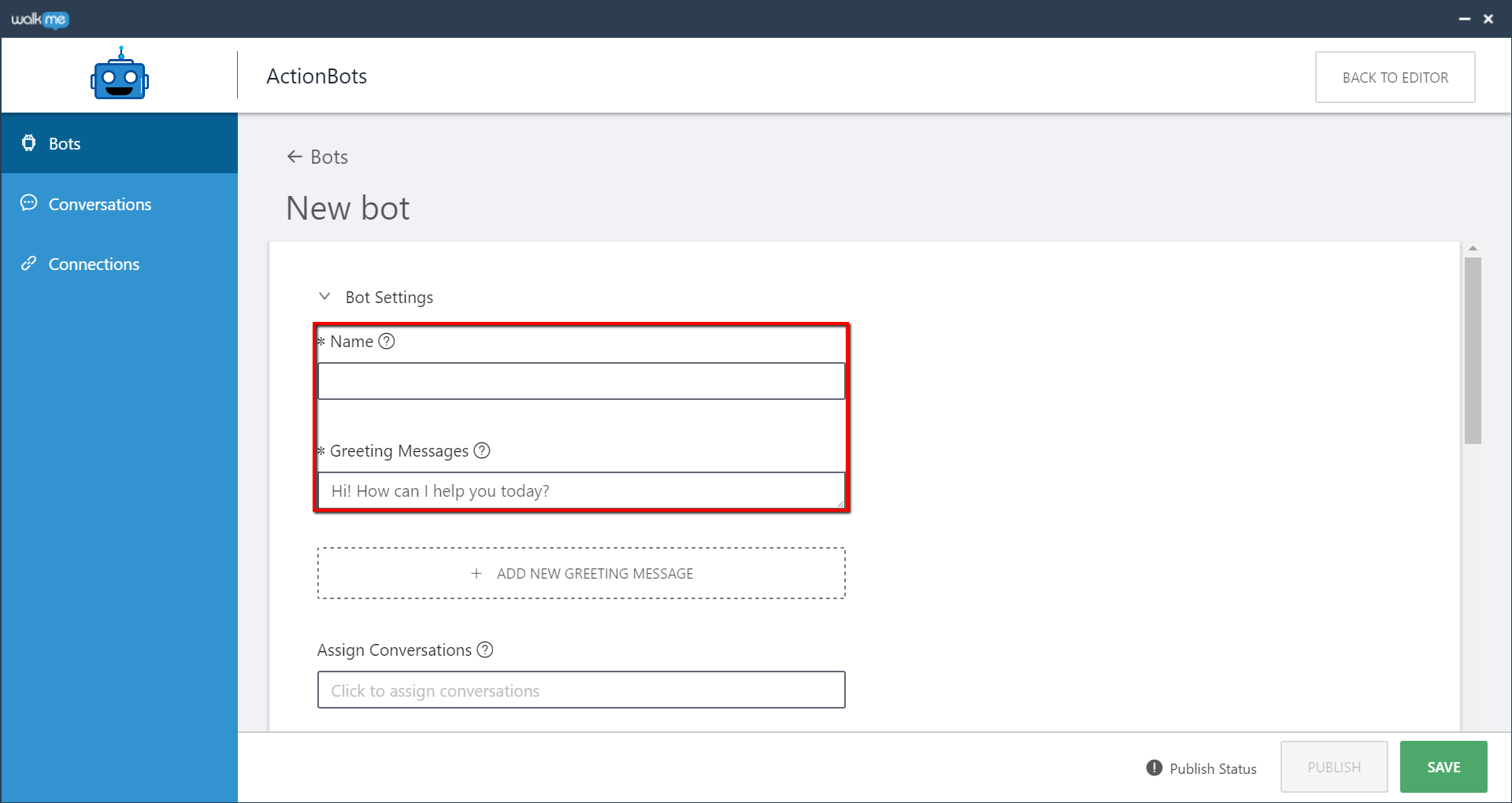 How To Build an ActionBot - WalkMe Help Center