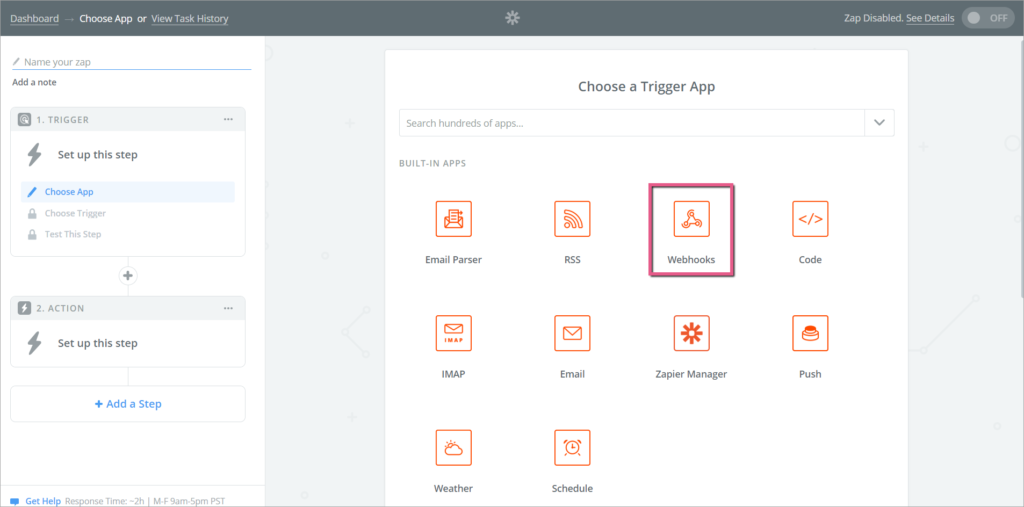 How to Use WebHooks with Zapier - WalkMe Help Center