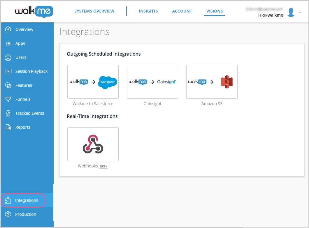 Amazon S3 Incoming Integration - WalkMe Support