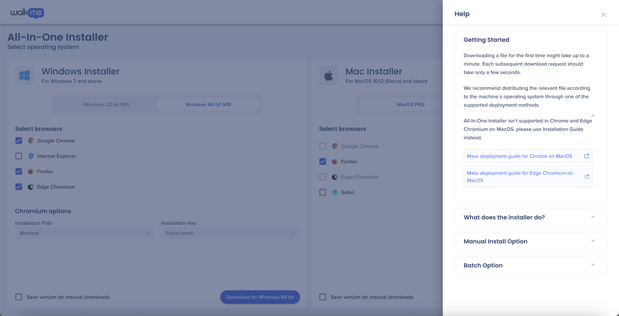All-In-One Installer (AIO) - WalkMe Help Center