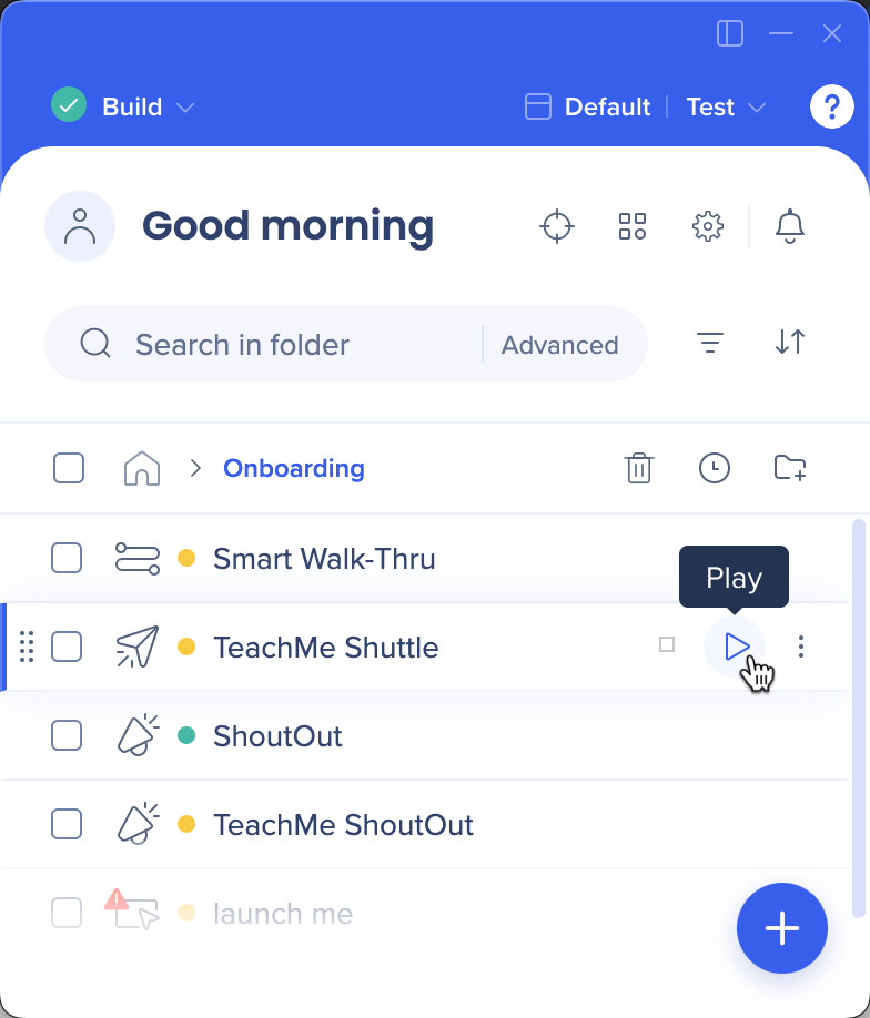 When to use Play or Preview mode? - WalkMe Help Center