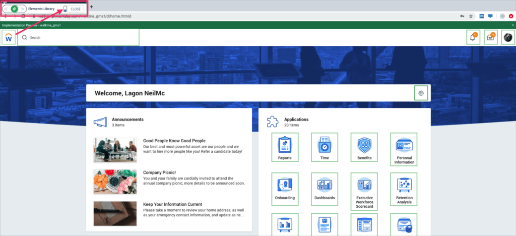 Element Library - WalkMe Help Center