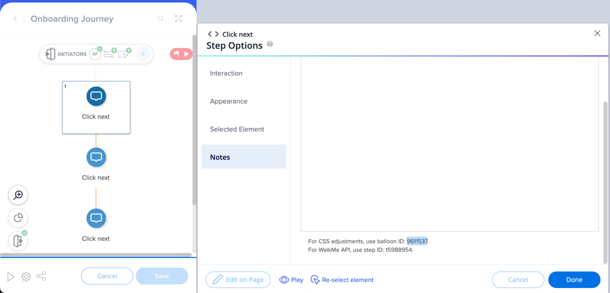 How to Change Text in "Next/Done" Buttons - WalkMe Help Center