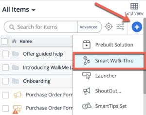 Smart Walk-Thru: Getting Started Guide - WalkMe Support