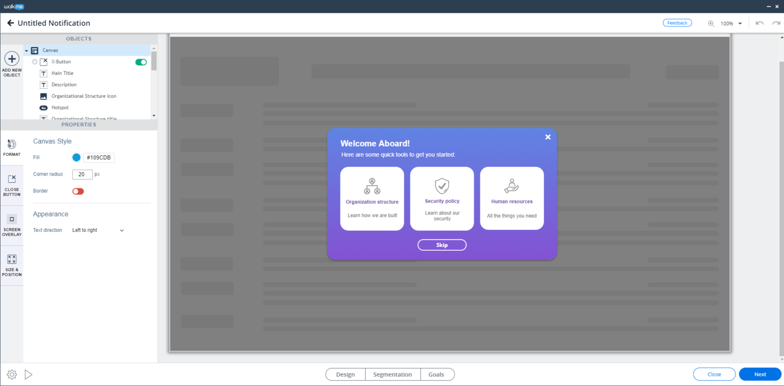 About the Workstation Notification Center - WalkMe Help Center