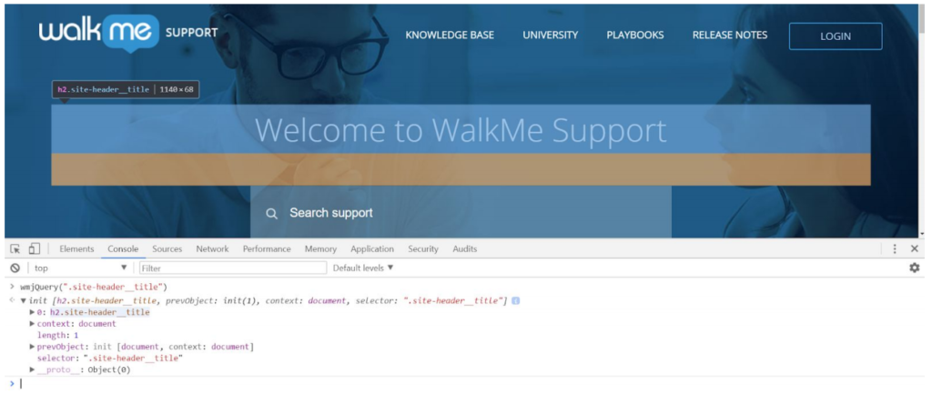 How to Create jQuery Selectors for WalkMe - WalkMe Help Center