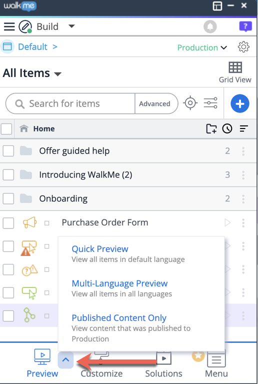 Previewing WalkMe Content - WalkMe Help Center Previewing WalkMe Content - WalkMe Help Center
