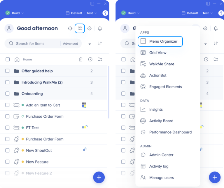 WalkMe Menu Organizer - WalkMe Help Center
