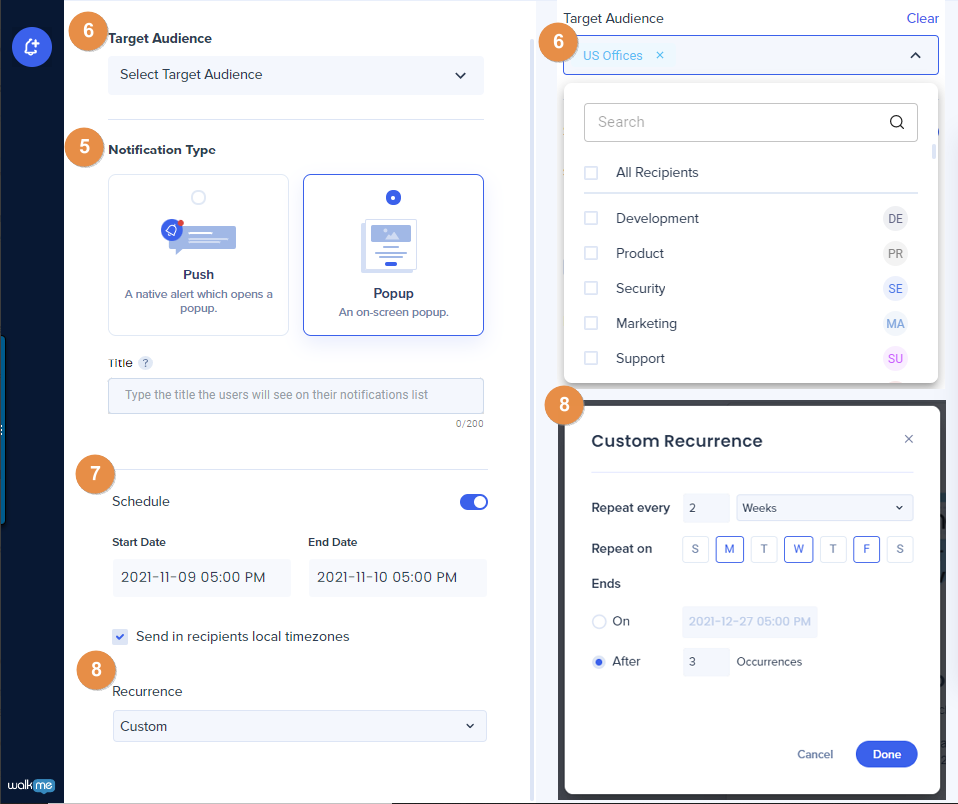 How to Create a Notification - WalkMe Support