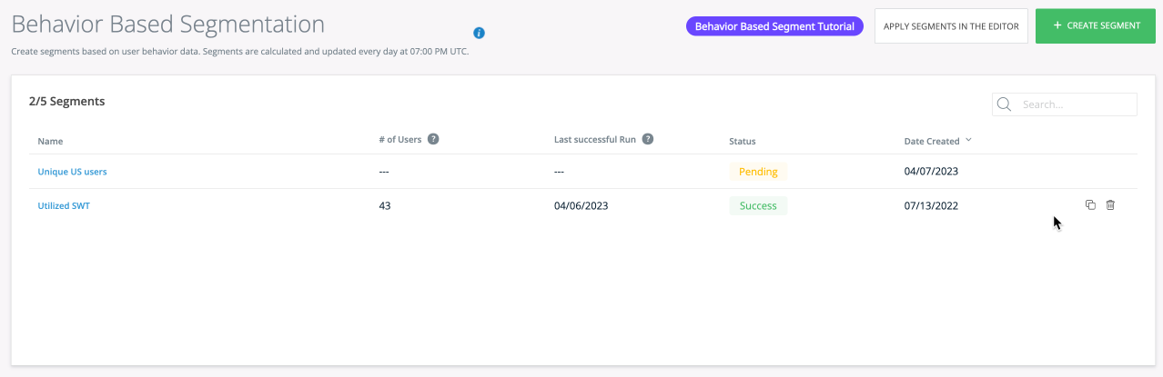 Behavior Based Segmentation - WalkMe Help Center