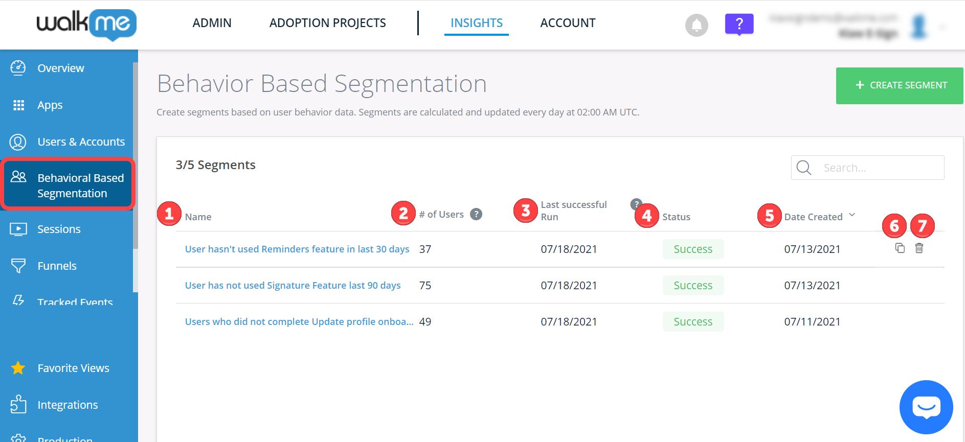 Behavior Based Segmentation - WalkMe Support