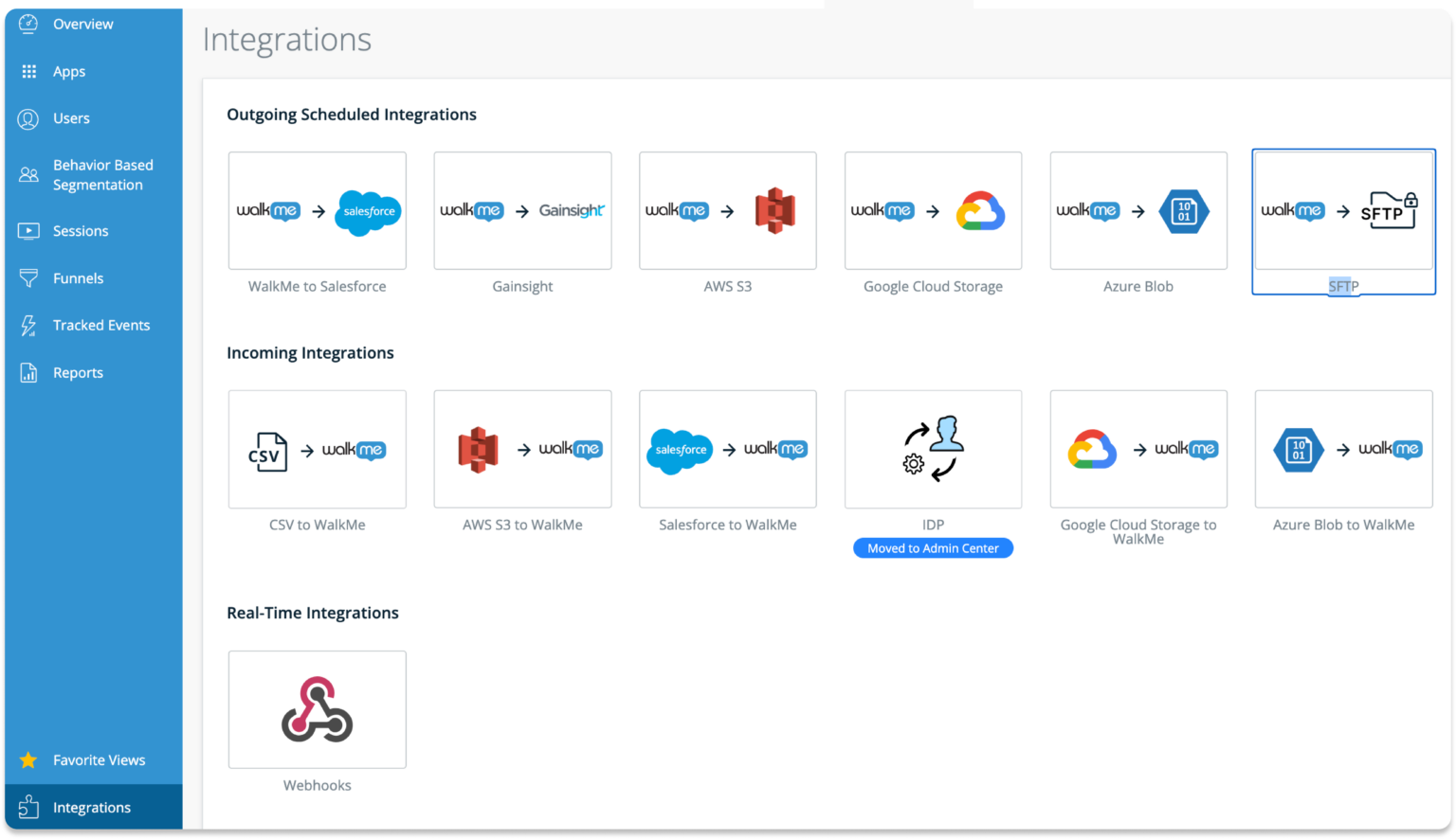 Outgoing Data Integration - WalkMe Help Center