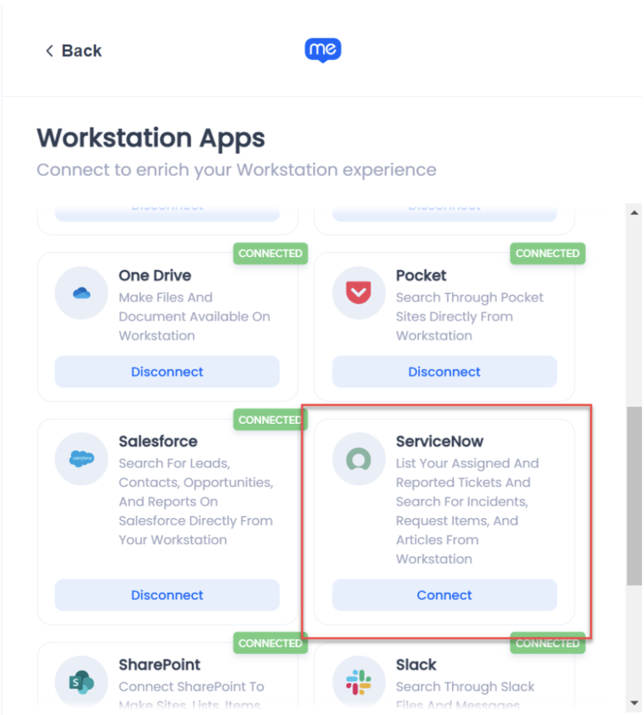 Desktop Menu – ServiceNow Integration - WalkMe Help Center