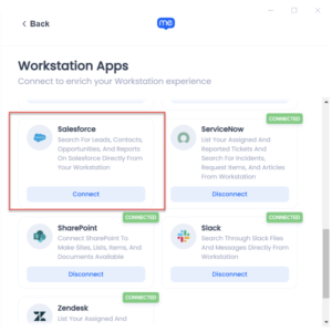 Workstation – Salesforce Integration - WalkMe Support