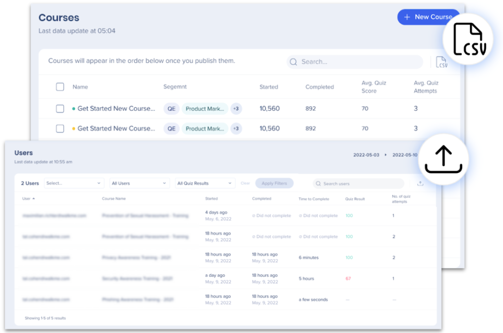 Export TeachMe Data (xAPI, CSV) - WalkMe Help Center