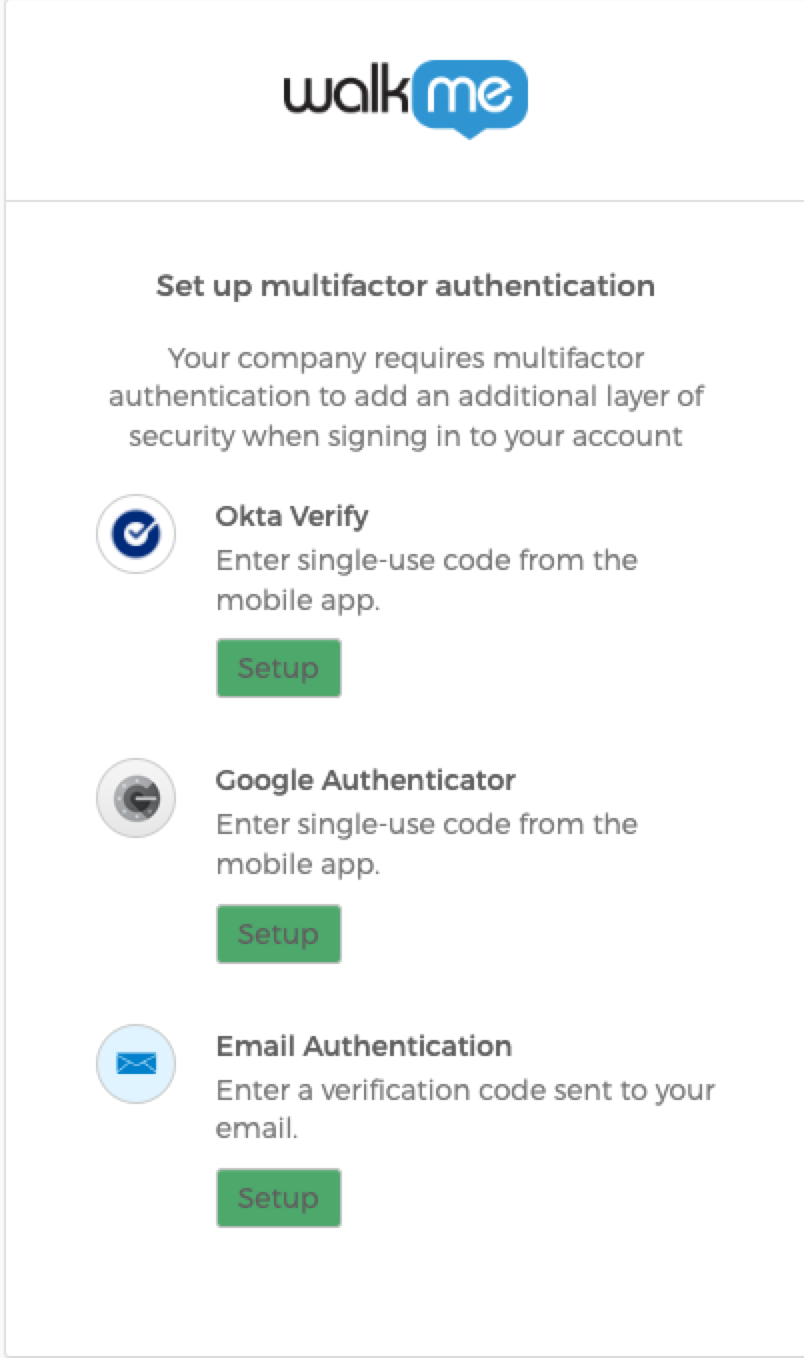 Multi-Factor Authentication (MFA) (Multi-Faktor-Authentifizierung) - WalkMe Support