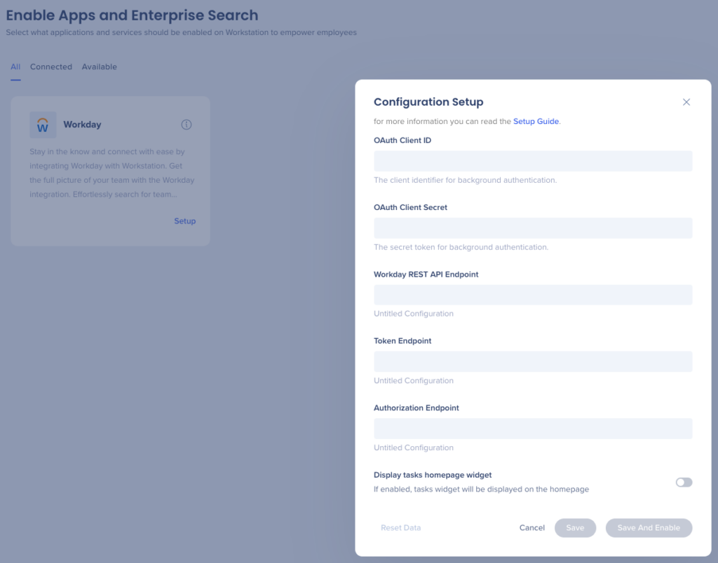Desktop/Mobile Menu – Workday Integration - WalkMe Help Center
