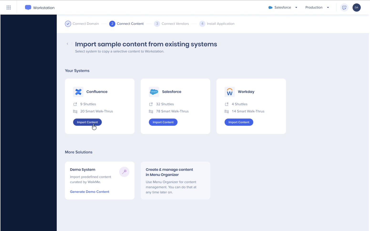 Get-started Wizard in Workstation Console - WalkMe Help Center