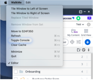 Editor DevTools Access - WalkMe Help Center
