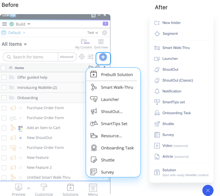 New Editor Design - WalkMe Help Center