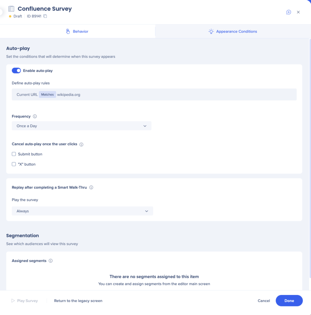 Surveys: Getting Started Guide - WalkMe Help Center