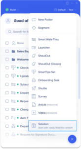 Solutions Gallery in the Console - WalkMe Help Center