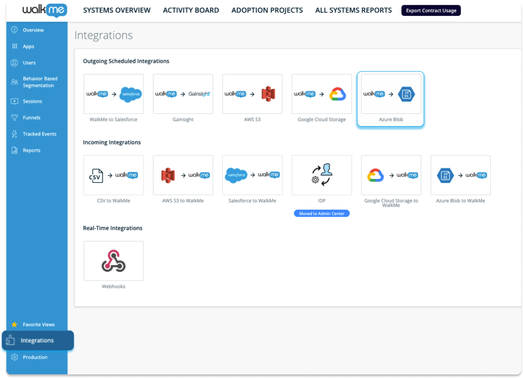 Outgoing Azure Blob Integration - WalkMe Help Center