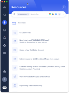 Displaying Resources in Desktop Menu - WalkMe Help Center