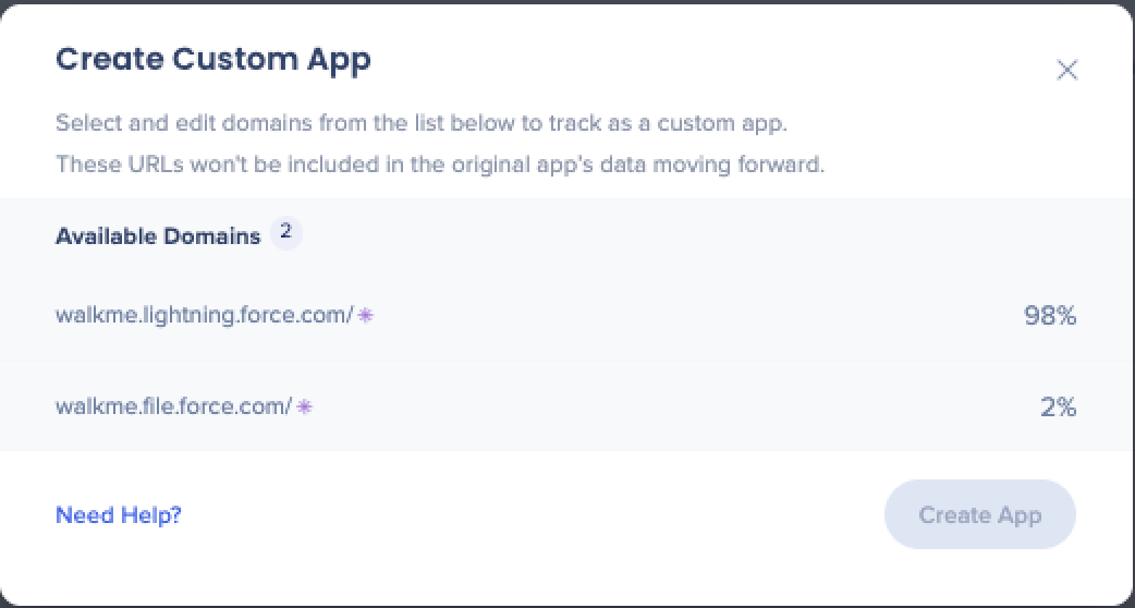 WalkMe Discovery: Custom Apps - WalkMe Help Center