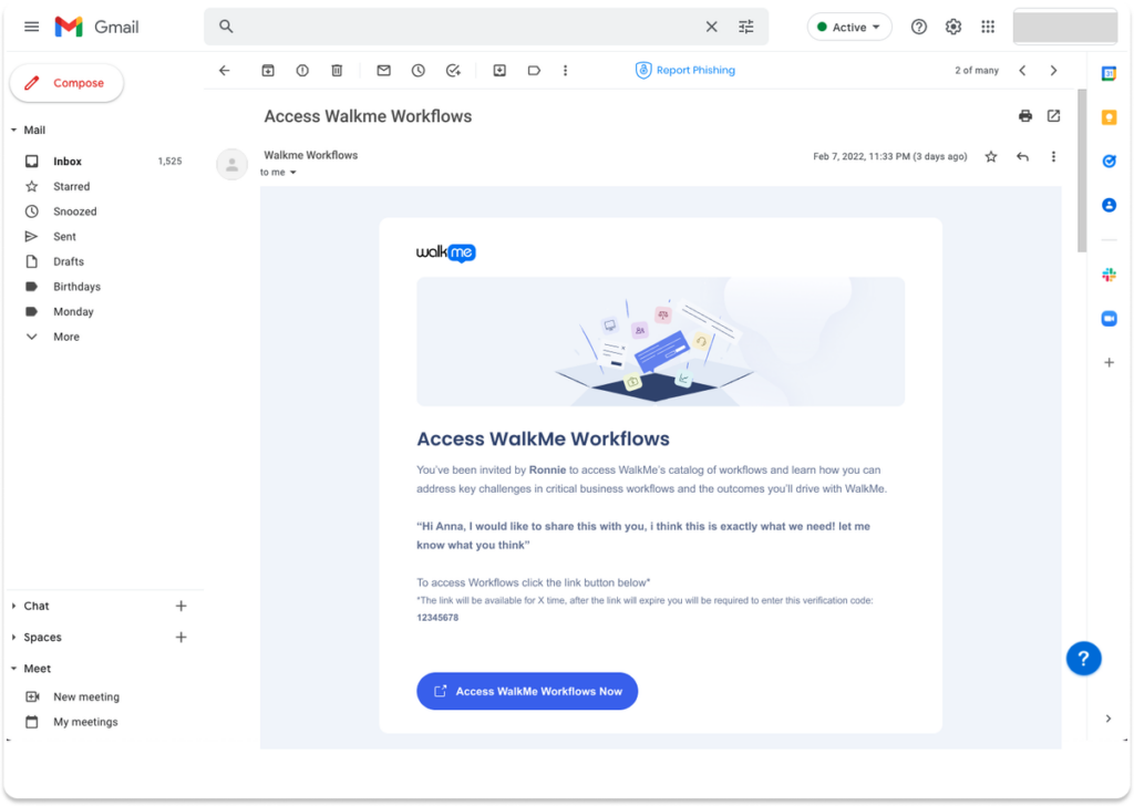 Invite Coworkers to External Workflows - WalkMe Help Center