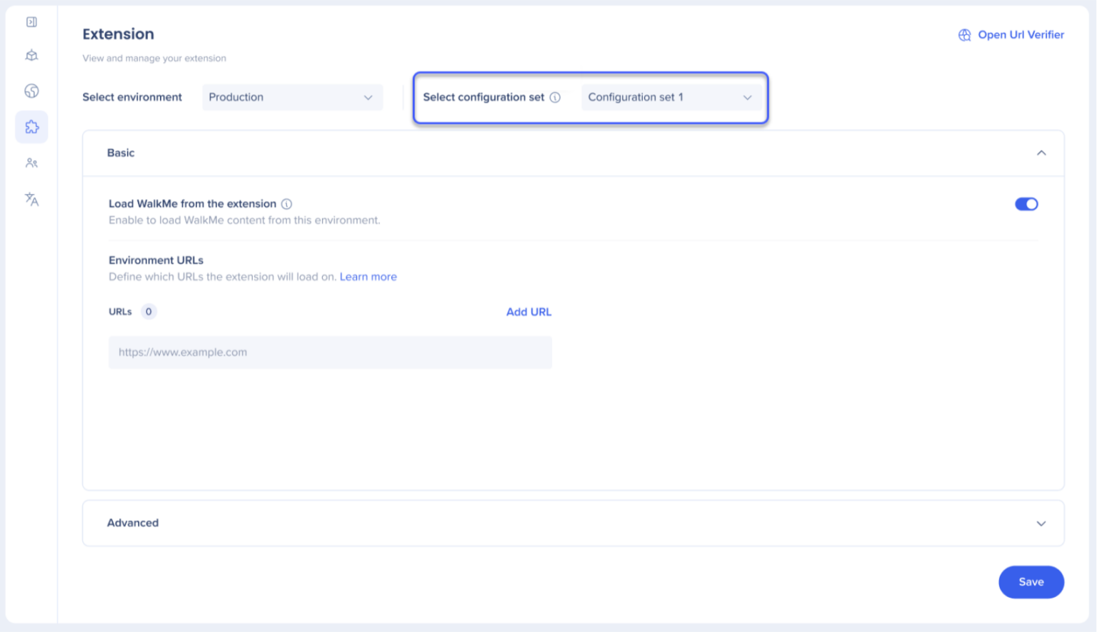 Extension Settings in Admin Center - WalkMe Help Center