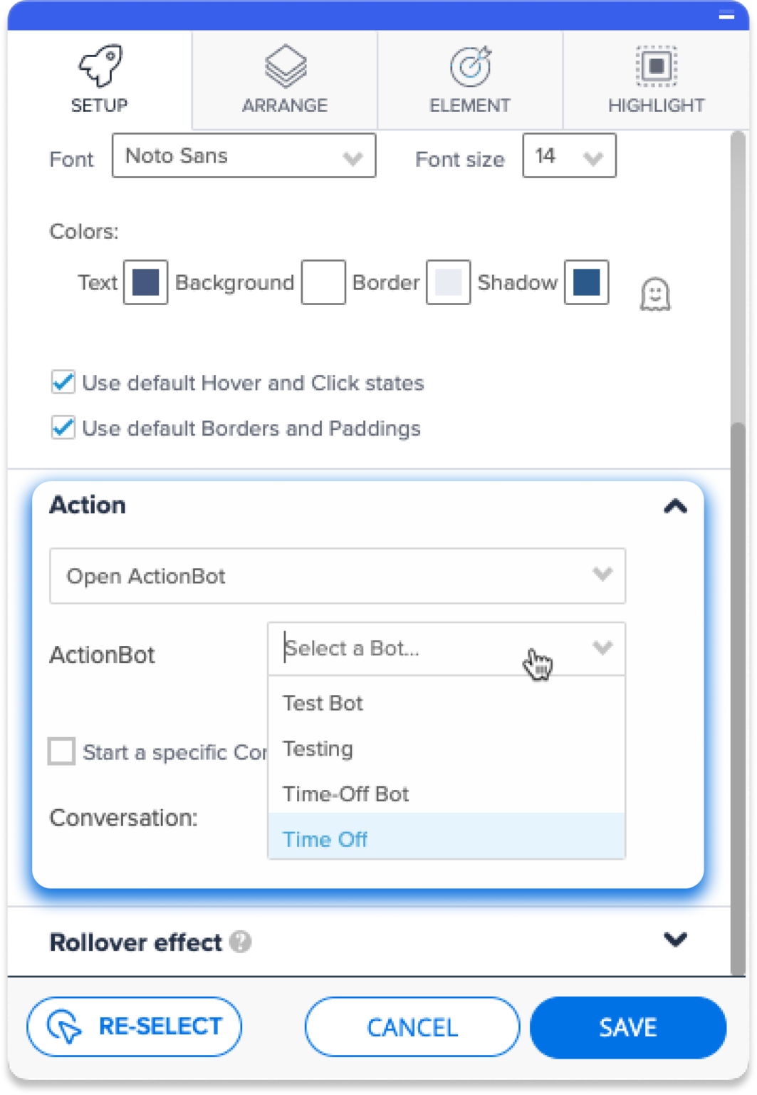 The Four Elements of ActionBot - WalkMe Help Center