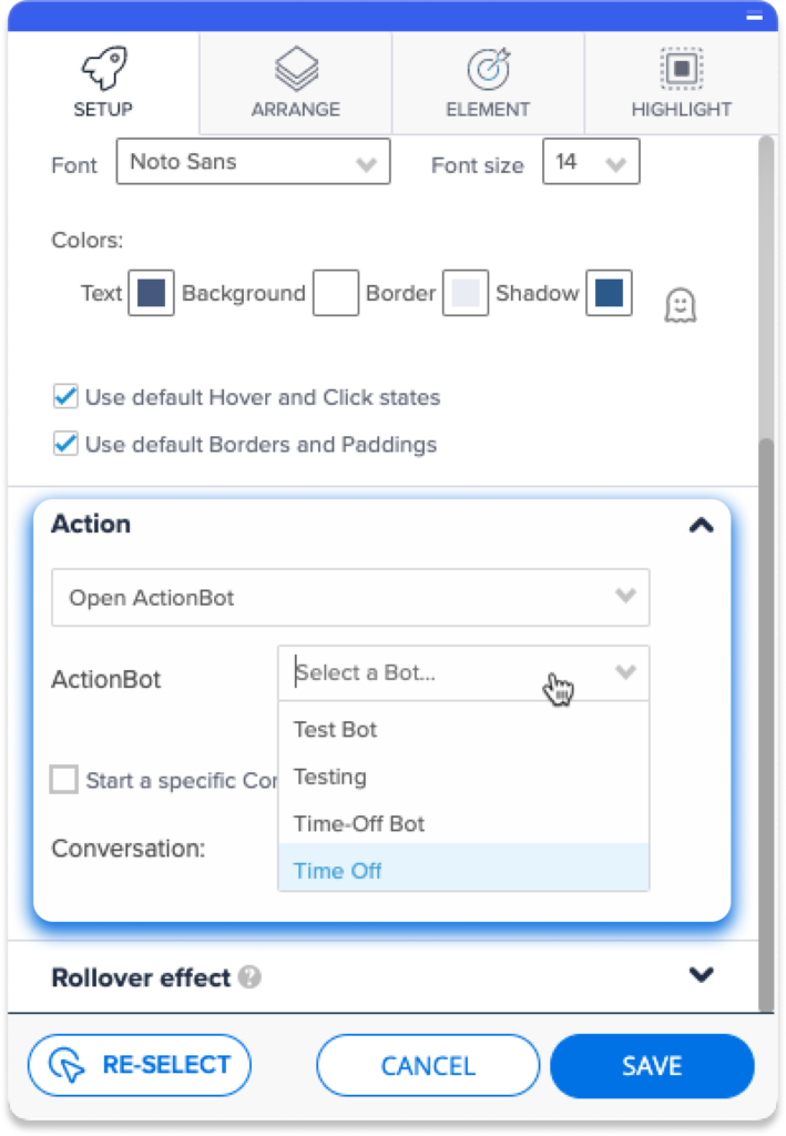 The Four Elements of ActionBot - WalkMe Help Center