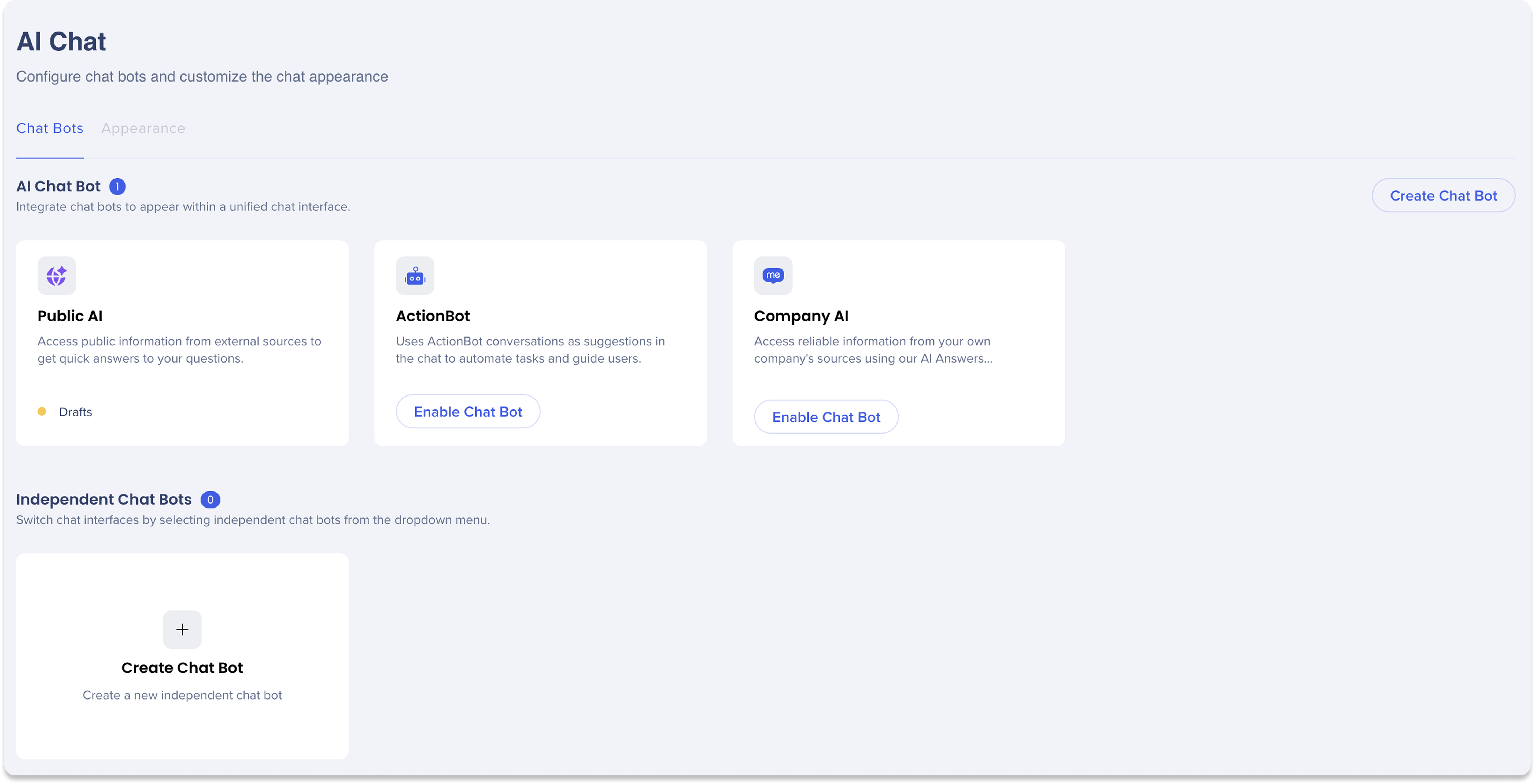 AI Chat Bots Setup - WalkMe Help Center