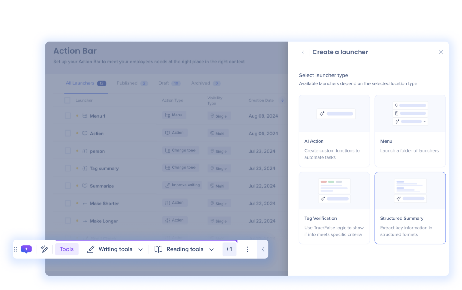 Introduction to Action Bar - WalkMe Help Center