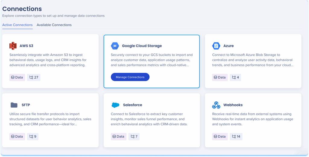 Google Cloud Storage Connection in Console - WalkMe Help Center