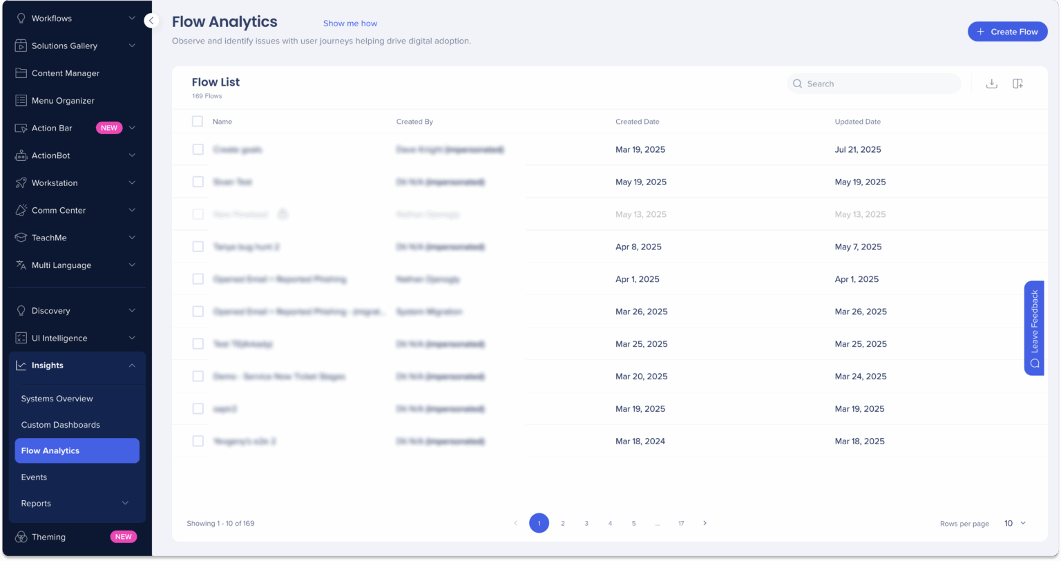 Flow Analytics - WalkMe Help Center